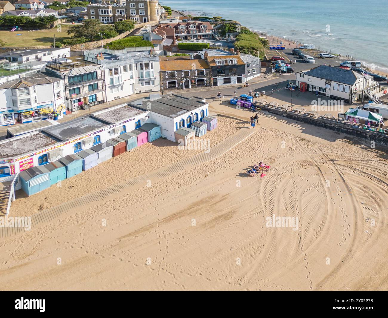 aerial view of the fine beach at broadstairs on the kent coast Stock ...