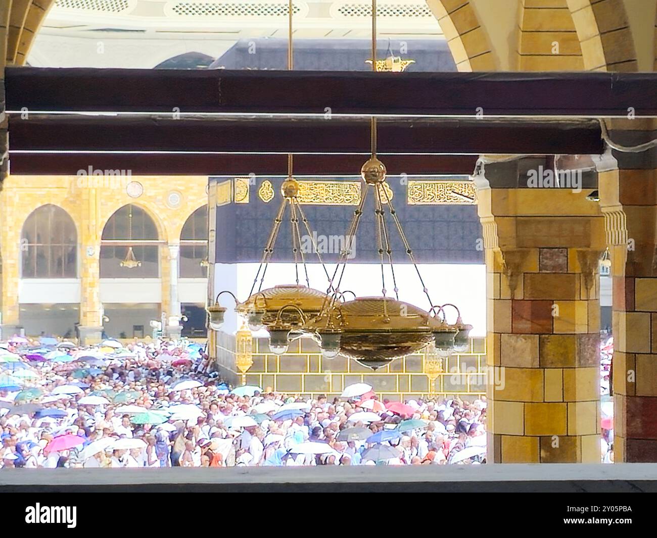 Mecca, Saudi Arabia, June 4 2024: Al Masjid Al Haram and Al Kaaba in ...