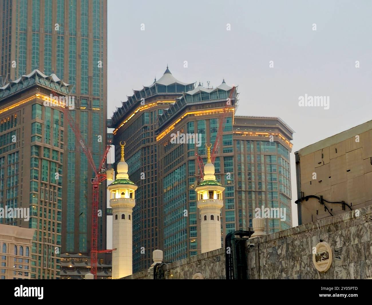 Mecca, Saudi Arabia, June 4 2024: The Clock Towers near Kaaba, a ...