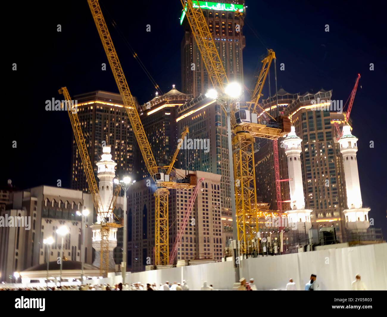 Mecca, Saudi Arabia, June 4 2024: The Clock Towers near Kaaba, a ...