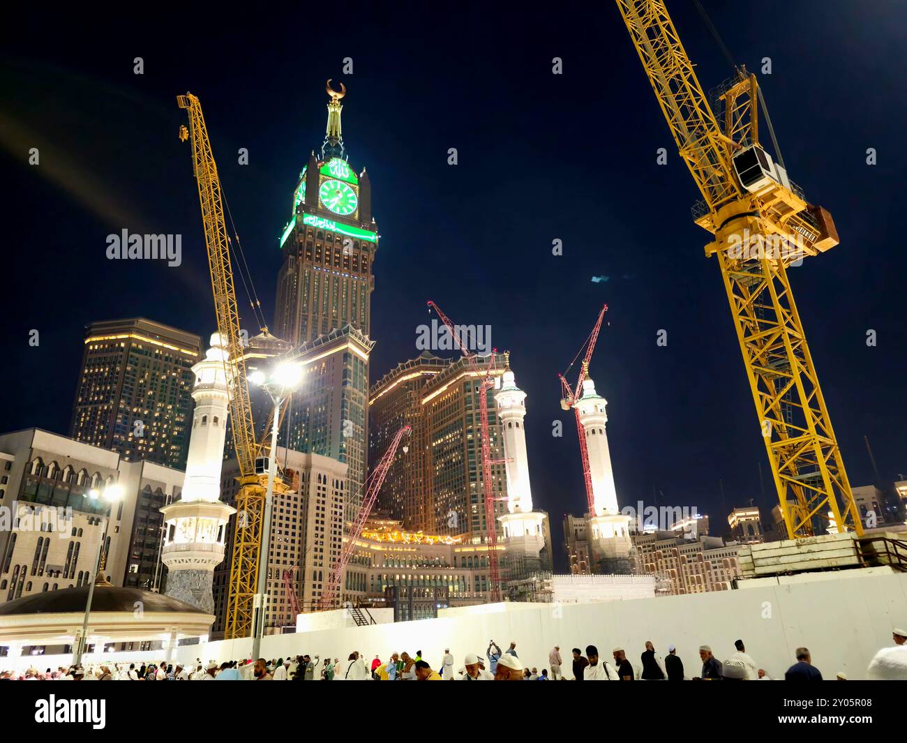 Mecca, Saudi Arabia, June 4 2024: The Clock Towers near Kaaba, a ...