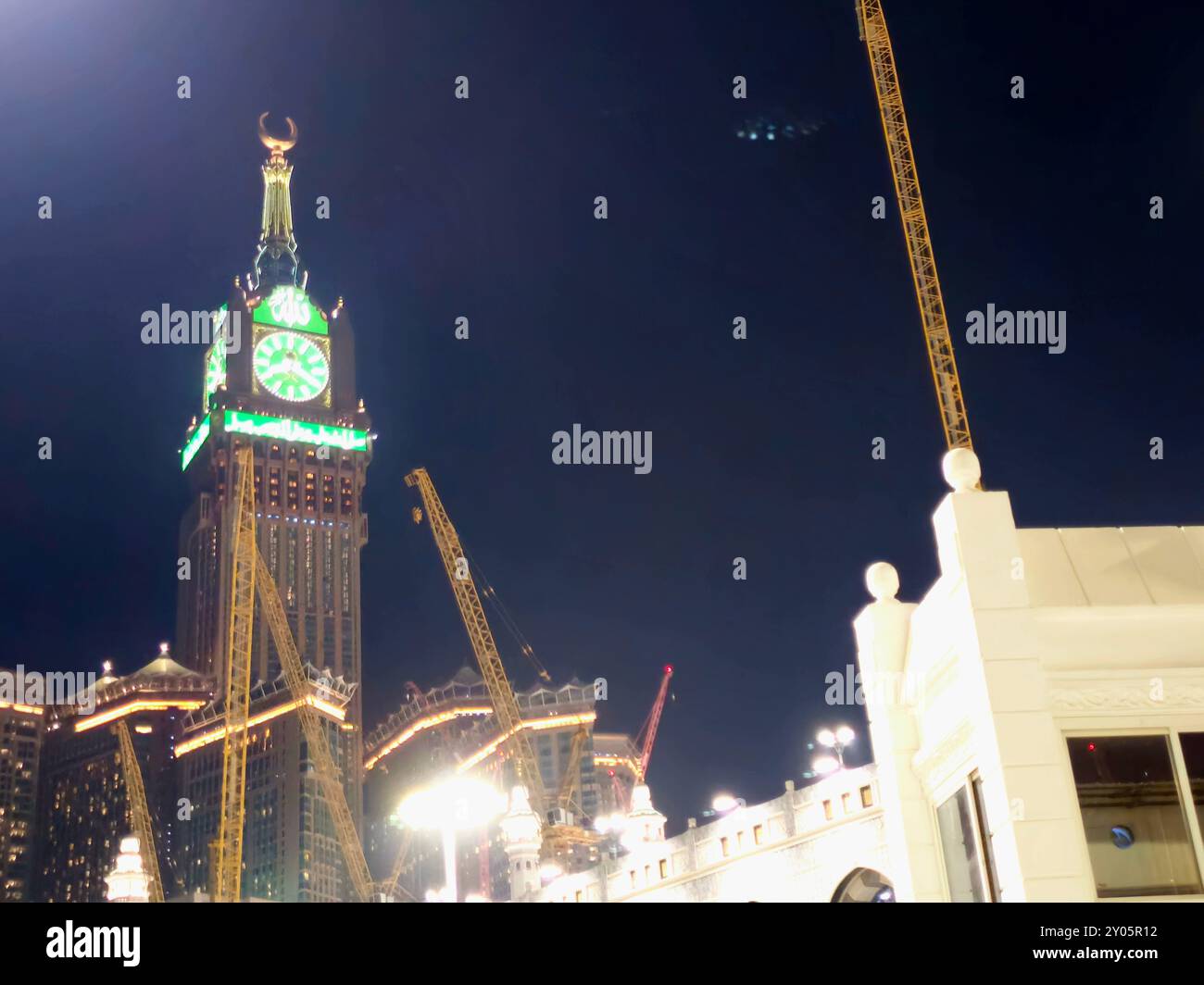 Mecca, Saudi Arabia, June 4 2024: The Clock Towers near Kaaba, a ...