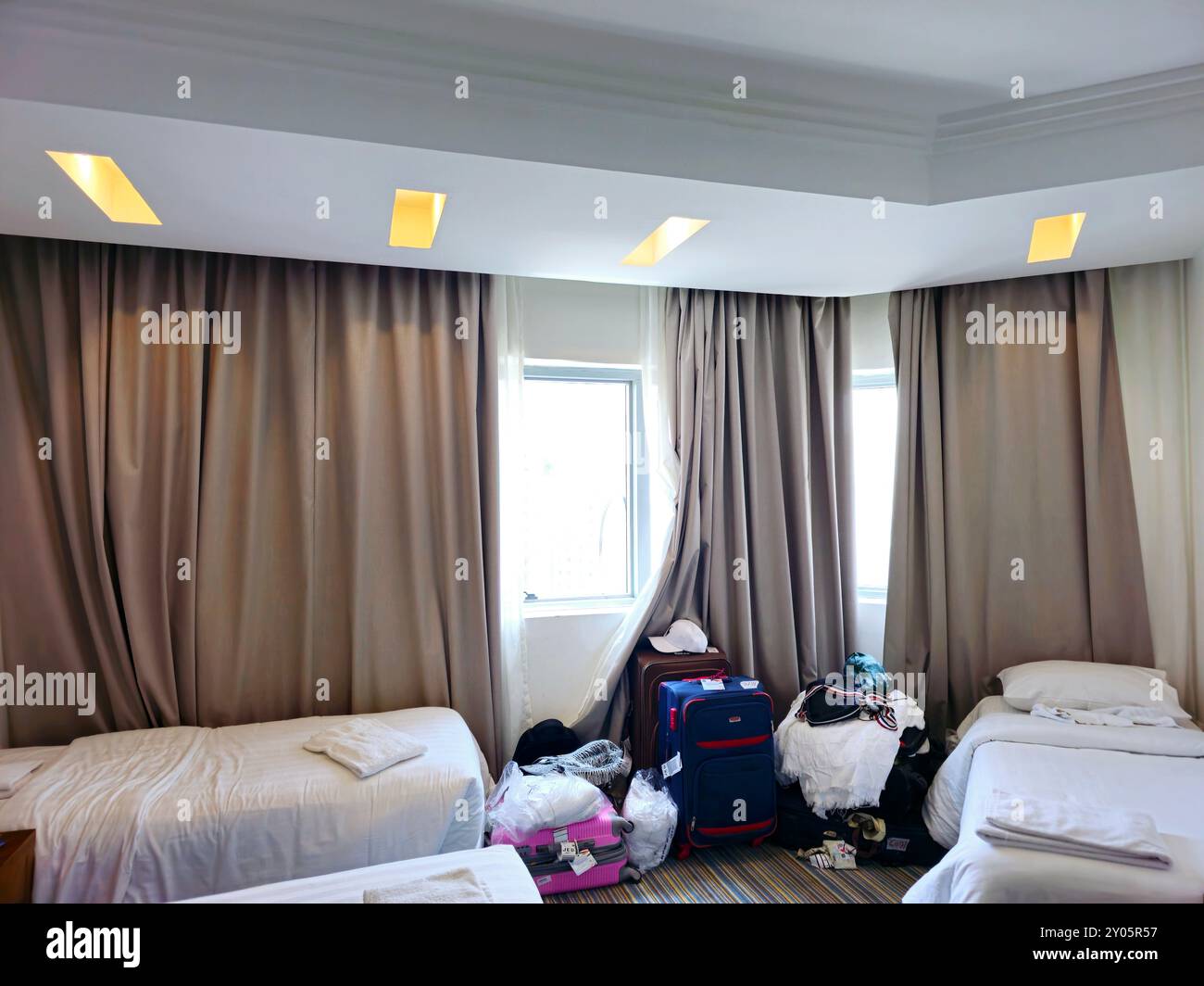 Mecca, Saudi Arabia, June 5 2024: Al Massa Grand hotel room in Mecca ...