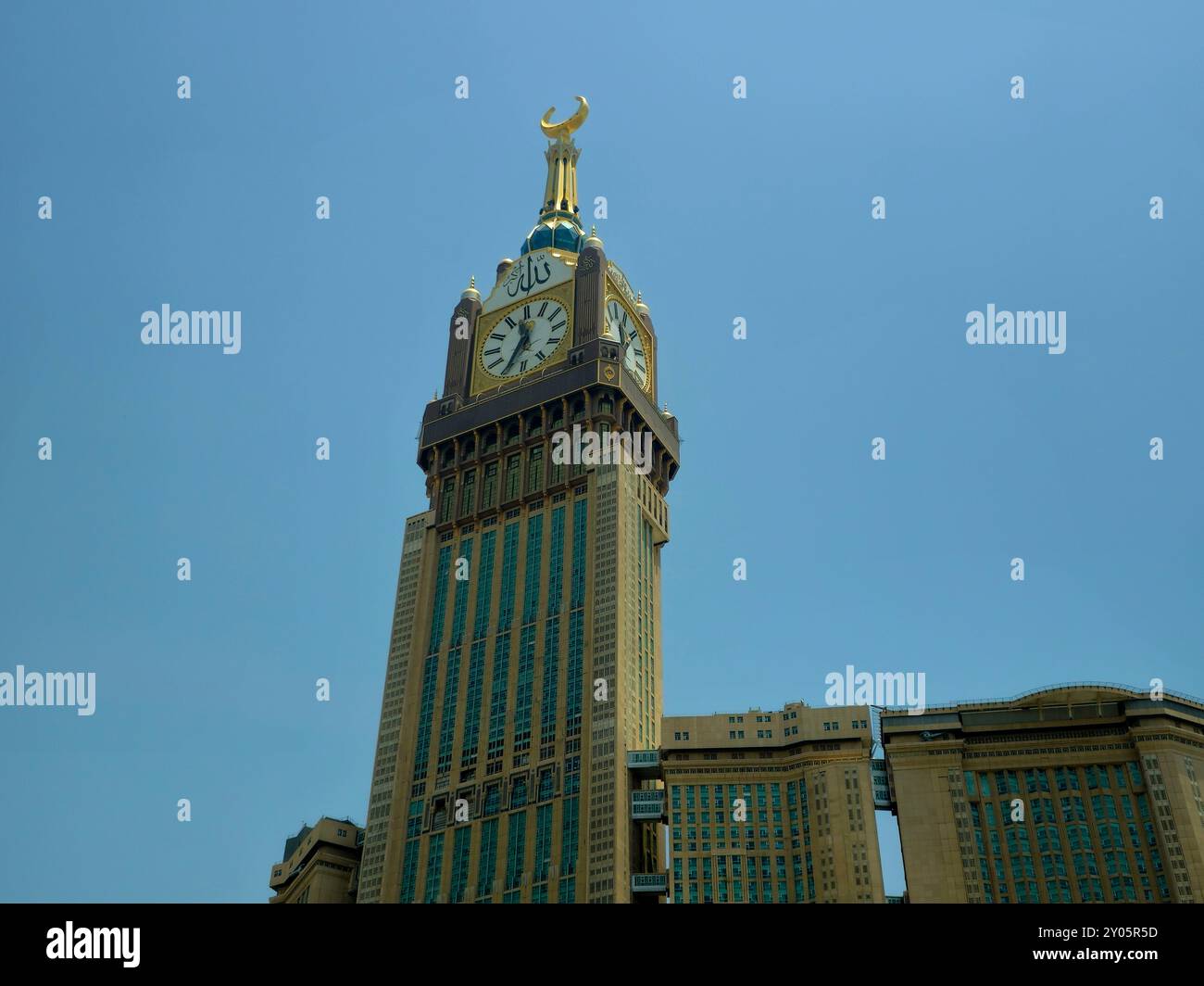Mecca, Saudi Arabia, June 5 2024: The Clock Towers near Kaaba, a ...