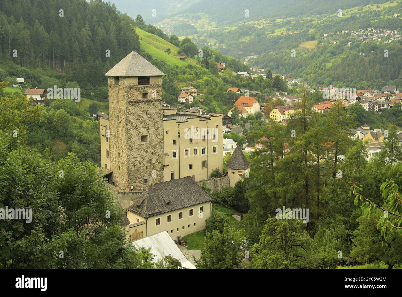 Landeck Castle, Landeck Burg Stock Photo - Alamy