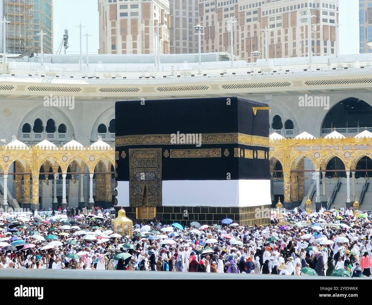Mecca, Saudi Arabia, June 4 2024: Tawaf around Kaaba in Hajj ...
