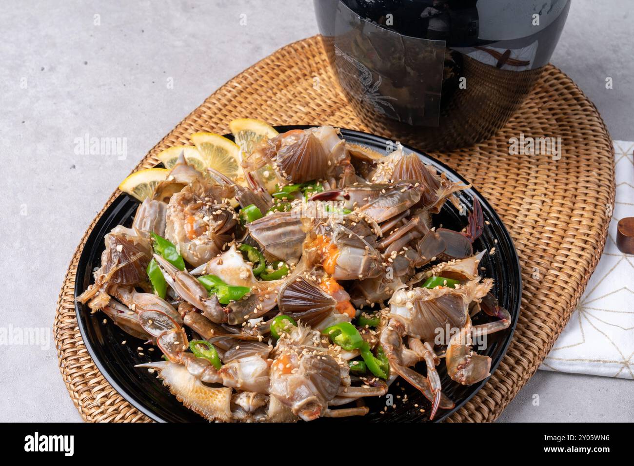 boneless, crab marinated, bibimbap, set menu, Korean food, cockles, soy ...