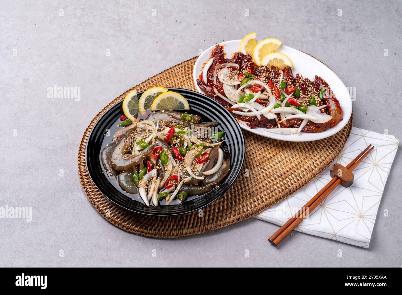 boneless, crab marinated, bibimbap, set menu, Korean food, cockles, soy ...