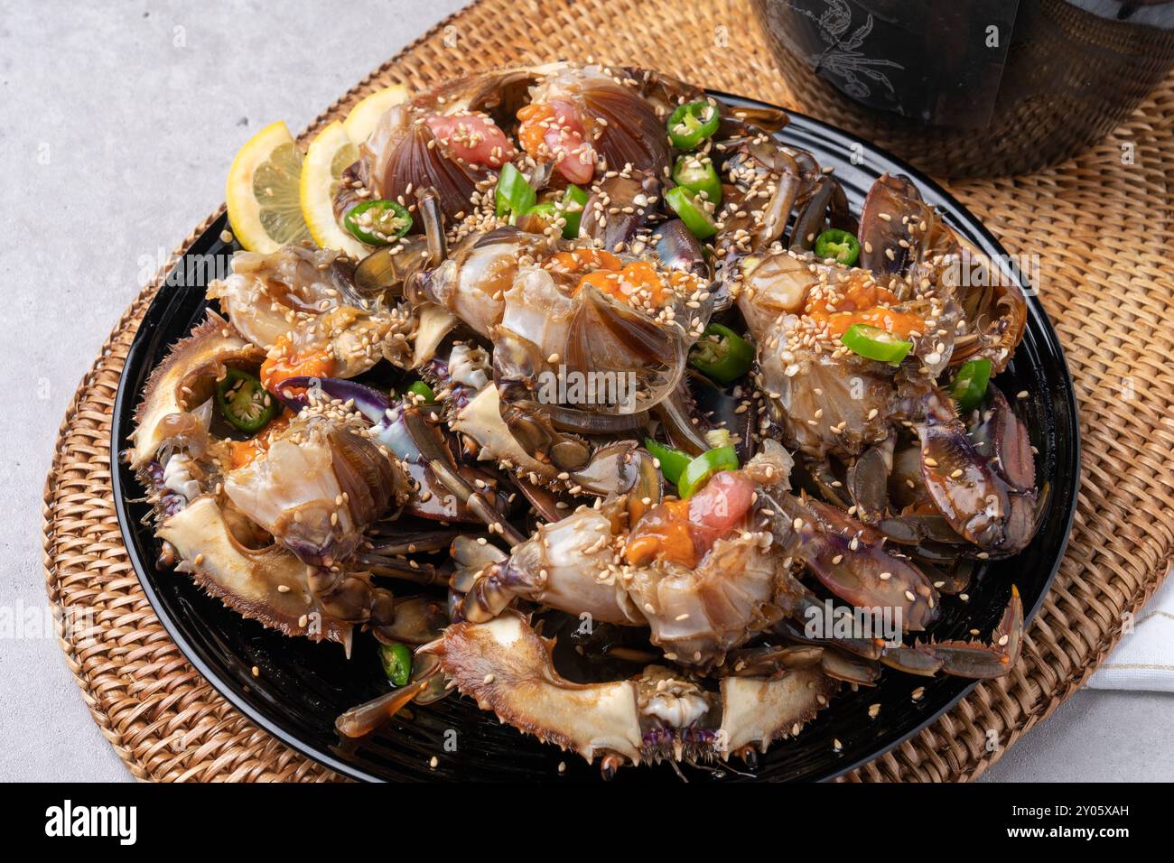 boneless, crab marinated, bibimbap, set menu, Korean food, cockles, soy ...