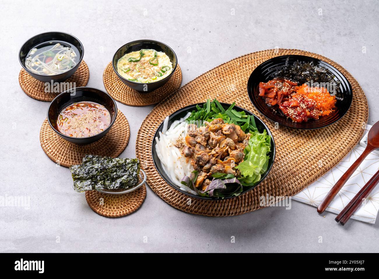 boneless, crab marinated, bibimbap, set menu, Korean food, cockles, soy ...