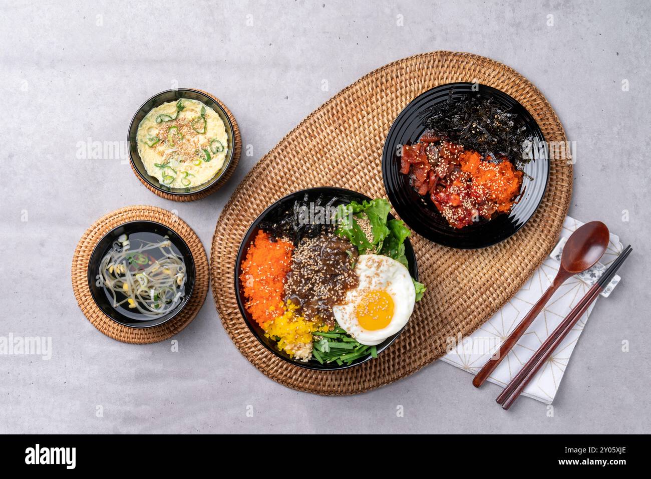 boneless, crab marinated, bibimbap, set menu, Korean food, cockles, soy ...