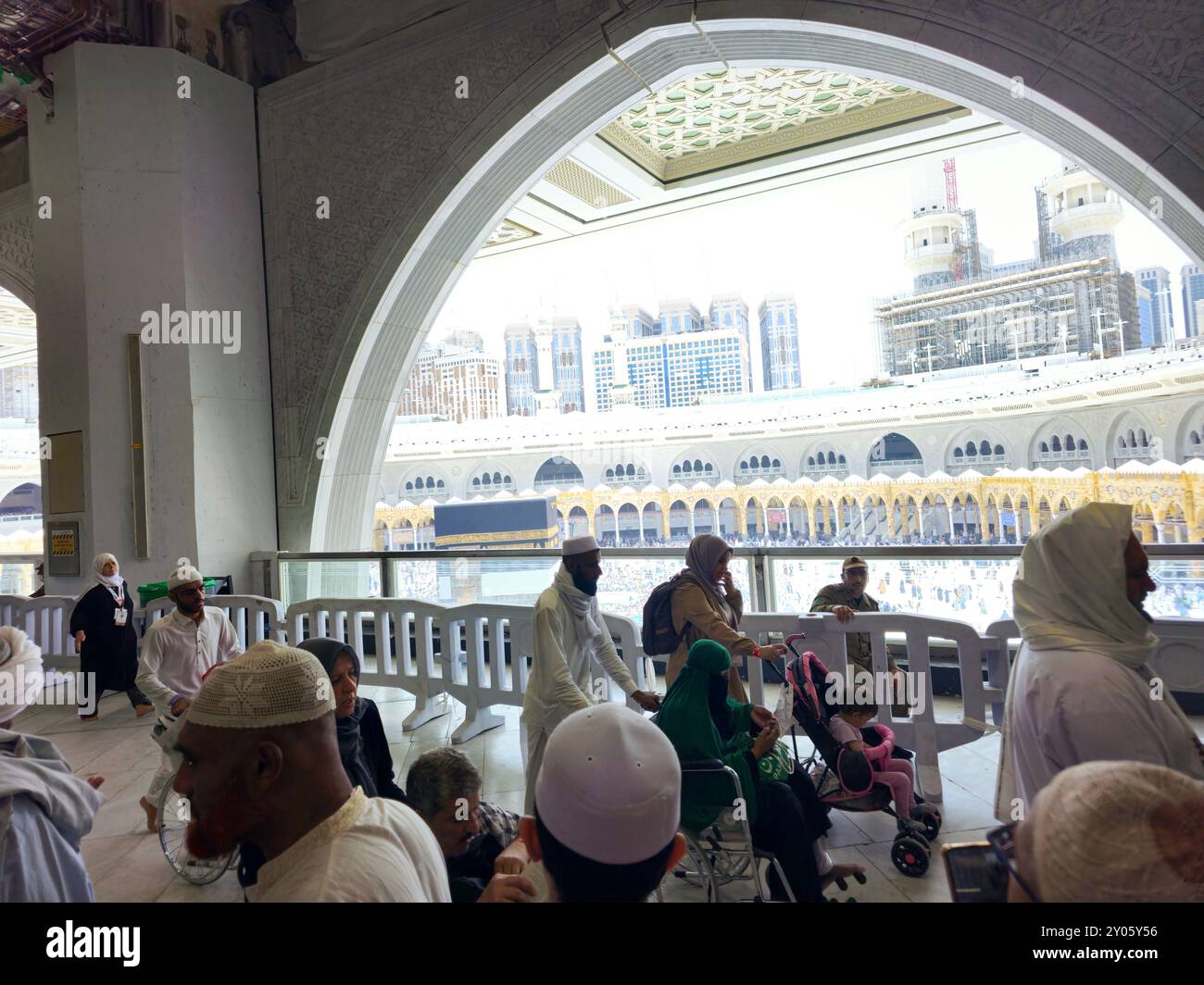 Mecca, Saudi Arabia, June 5 2024: Tawaf around Kaaba in Hajj ...