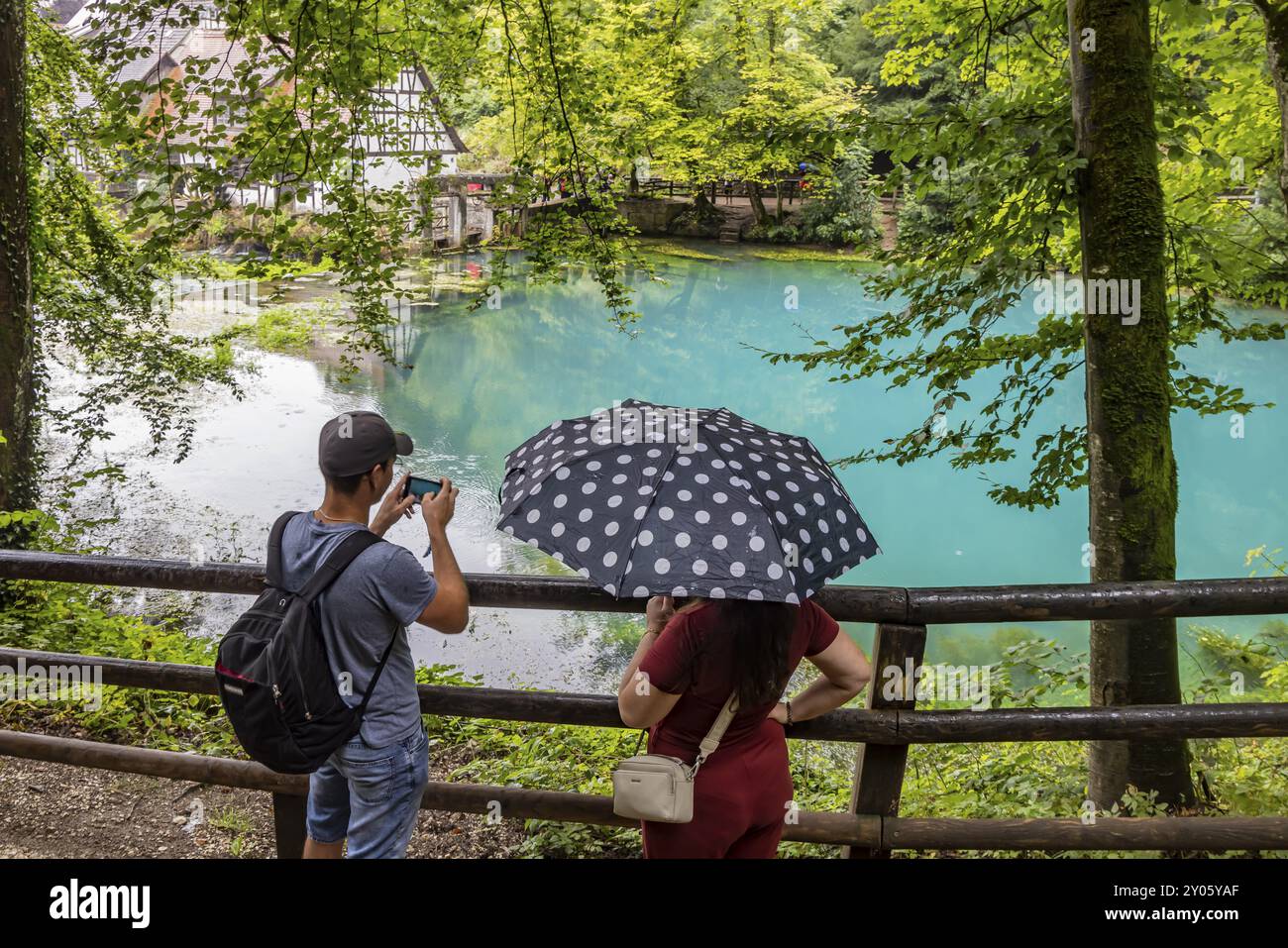 Last photos of the Blautopf in Blaubeuren in front of the popular ...