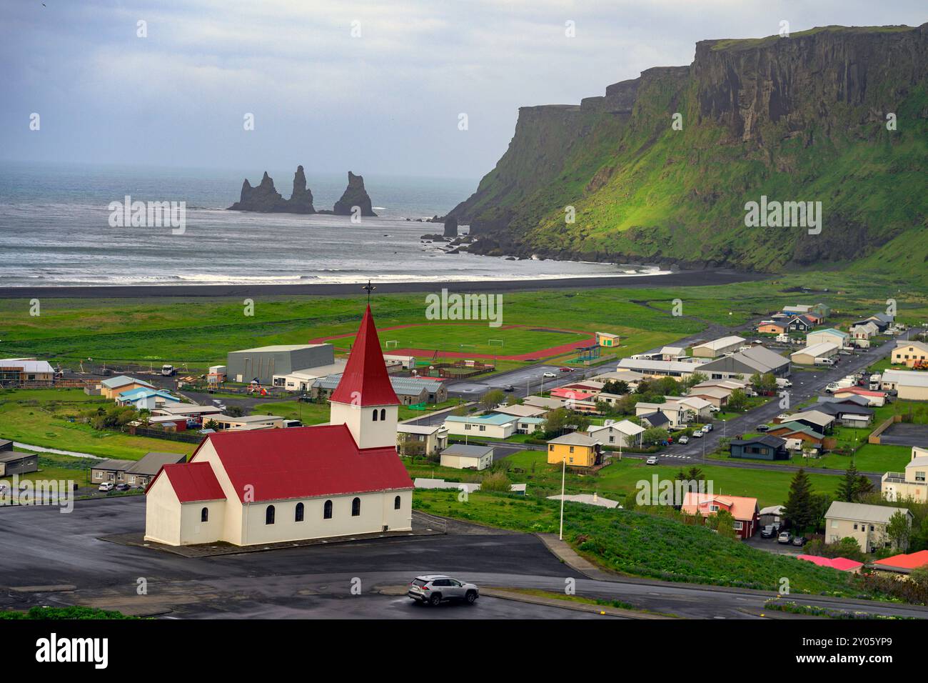 Vik in Myrdal, southern Iceland in early June Stock Photo - Alamy