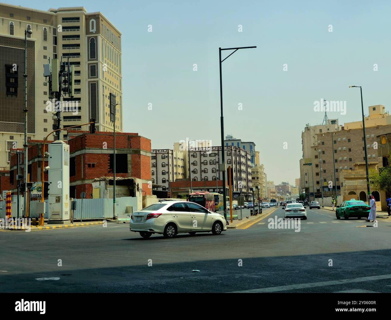 Mecca, Saudi Arabia, June 8 2024: the streets of Makkah city details ...