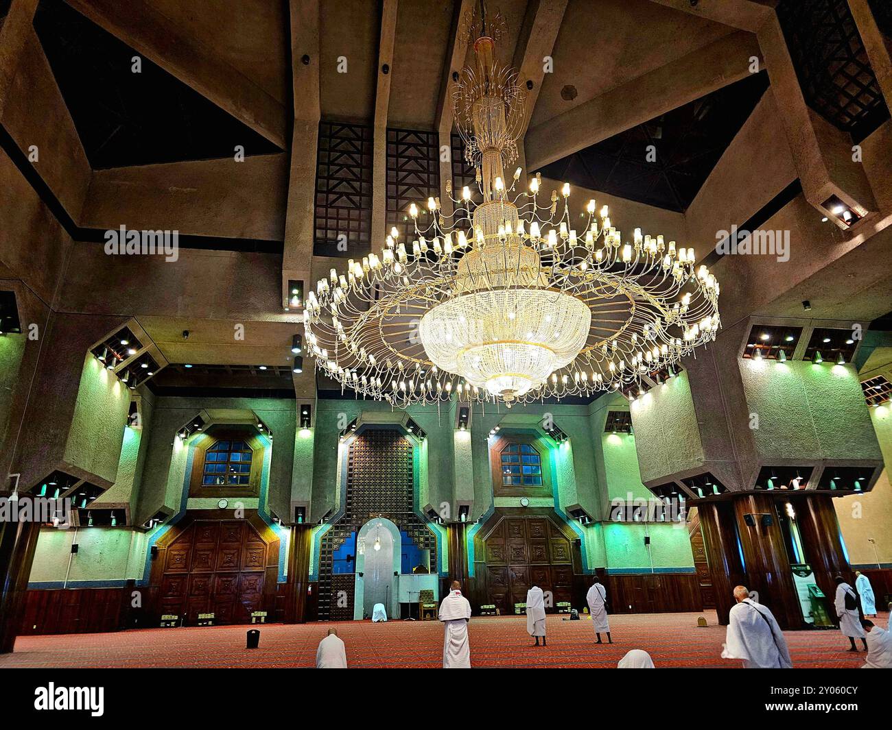Mecca, Saudi Arabia, June 12 2024: The Interior of Masjid Al-Taneem ...