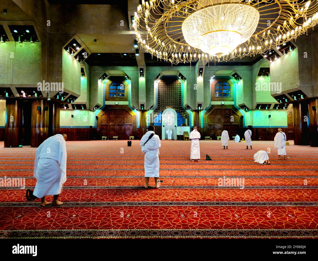 Mecca, Saudi Arabia, June 12 2024: The Interior of Masjid Al-Taneem ...