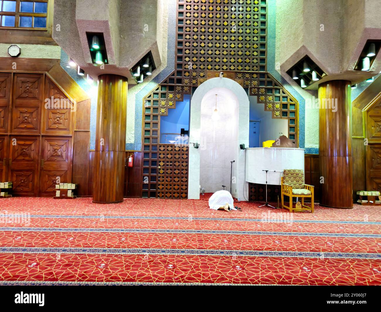 Mecca, Saudi Arabia, June 12 2024: The Interior of Masjid Al-Taneem ...