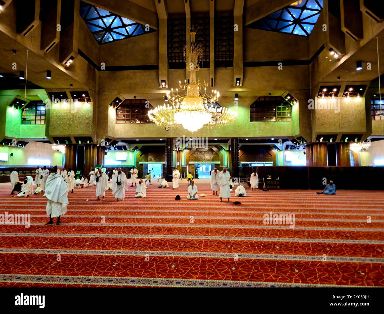 Mecca, Saudi Arabia, June 12 2024: The Interior of Masjid Al-Taneem ...