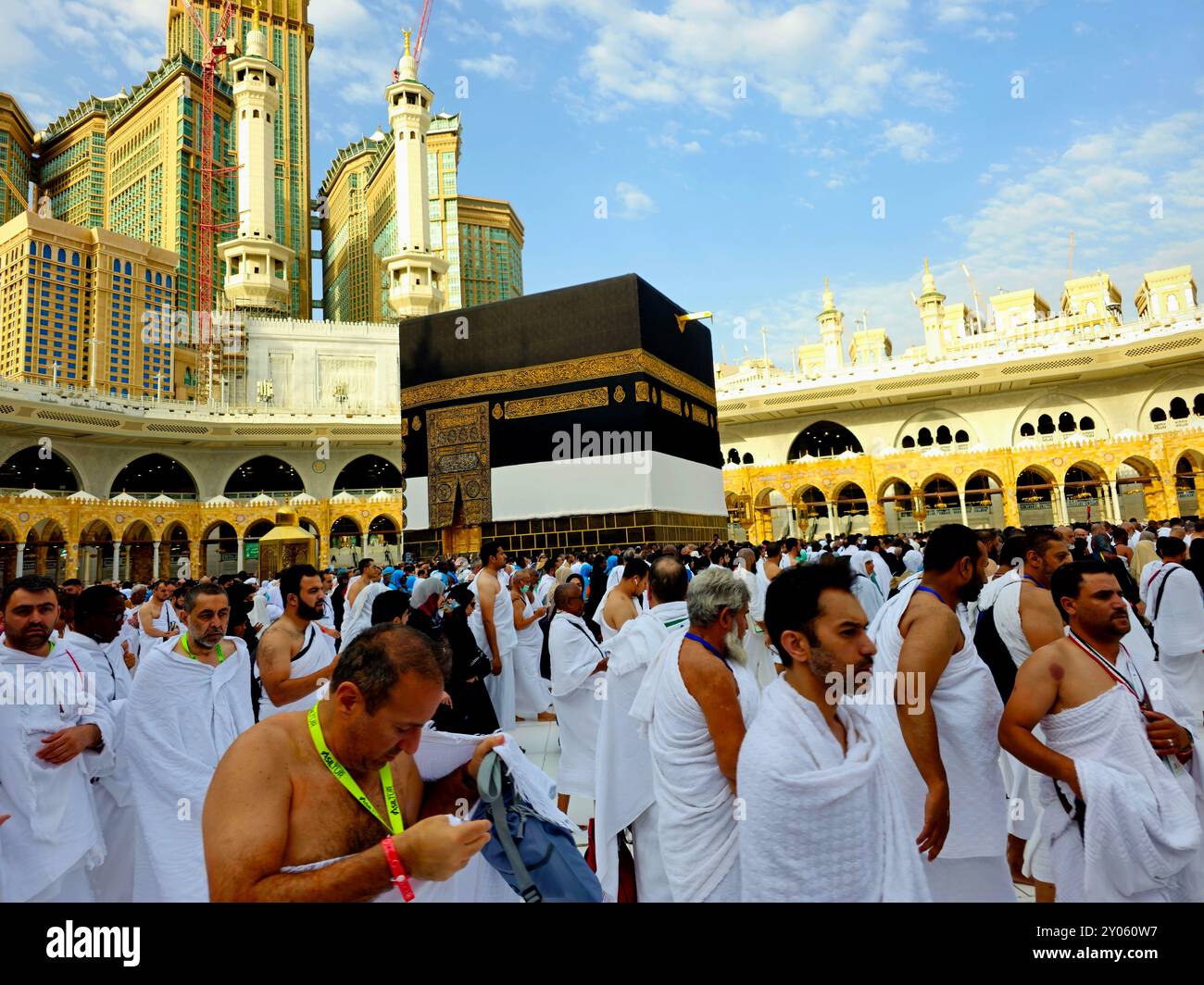 Mecca, Saudi Arabia, June 12 2024: The great mosque of Makkah with Holy ...