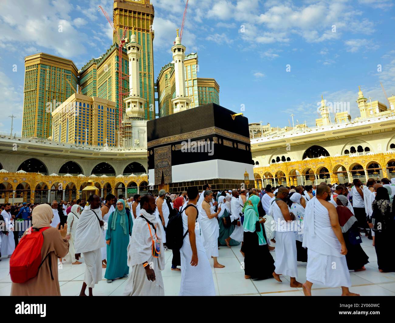 Mecca, Saudi Arabia, June 12 2024: The great mosque of Makkah with Holy ...