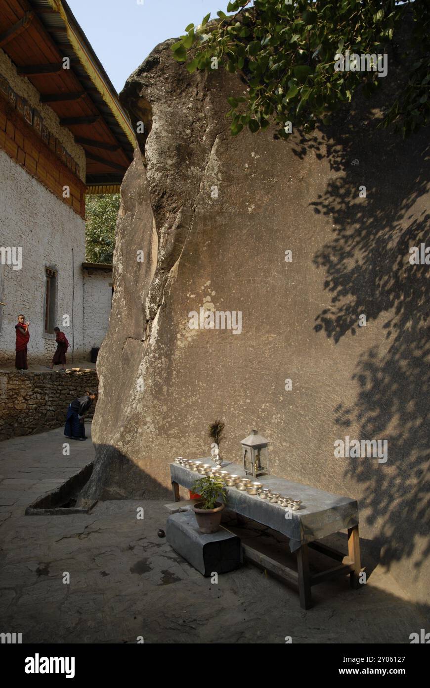 Holy stone and Gom Kora temple, a sacred meditation site of Guru ...