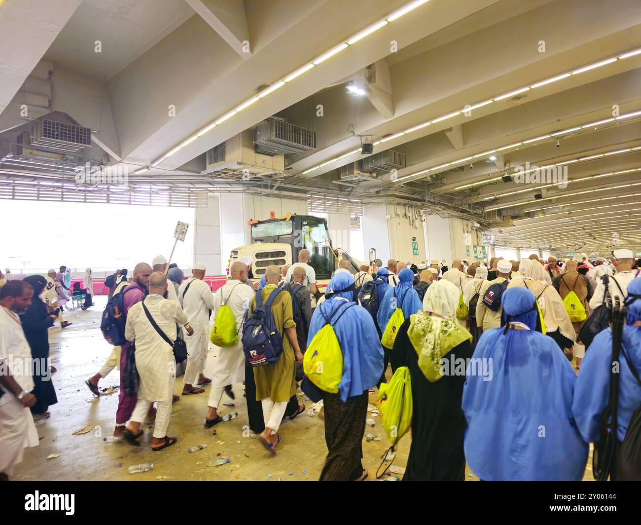Mina, Saudi Arabia, June 18 2024: Mina, Muna, or the city of tents, the ...