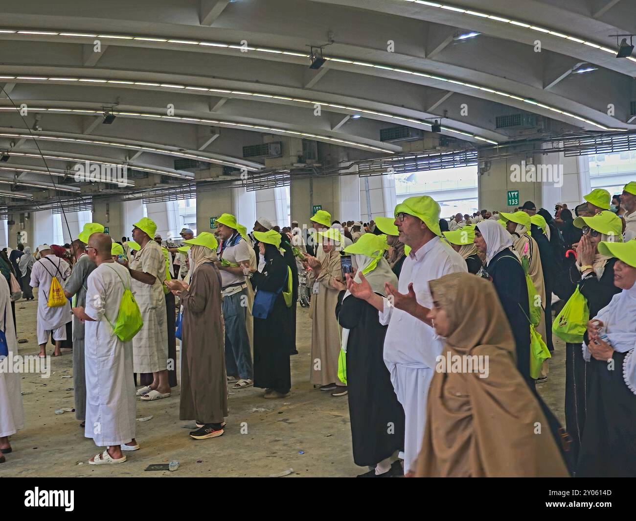 Mina, Saudi Arabia, June 18 2024: Mina, Muna, or the city of tents, the ...
