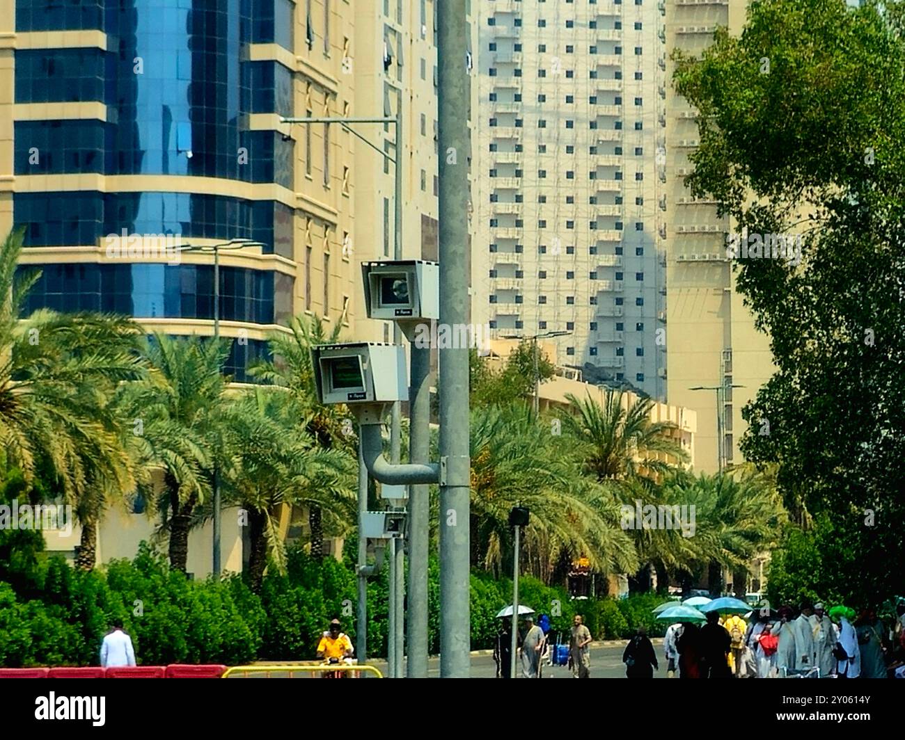 Mecca, Saudi Arabia, June 19 2024: radar speed safety camera for ...