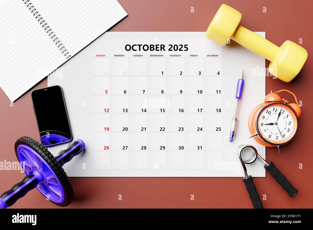 Calendar 2025: October Monthly Planner Template for Corporate Design ...