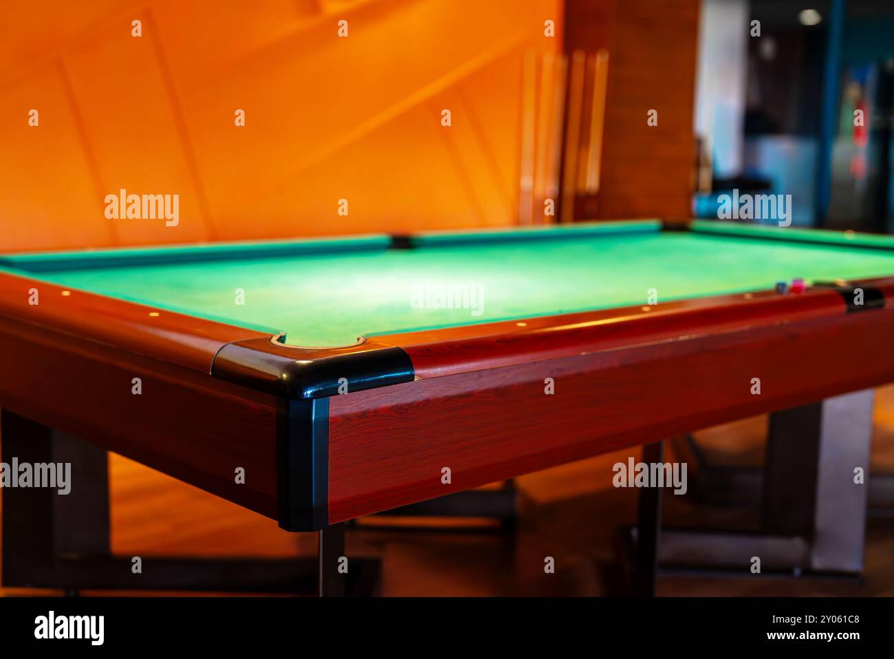 An Interior with billiard table outdoors Stock Photo - Alamy