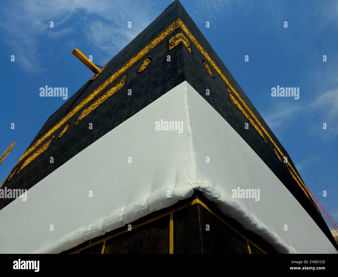 Kabaa in Ihram clothing, The Kaaba a stone building at the center of ...