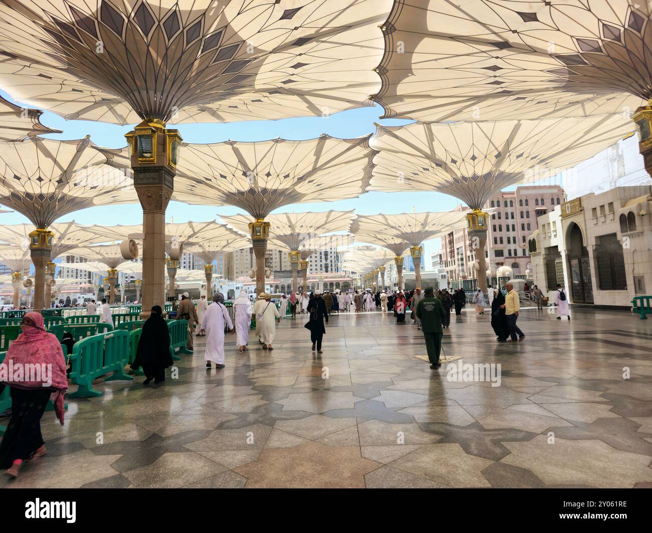 Medina, Saudi Arabia, June 26 2024: The Exterior view of The Prophet's ...