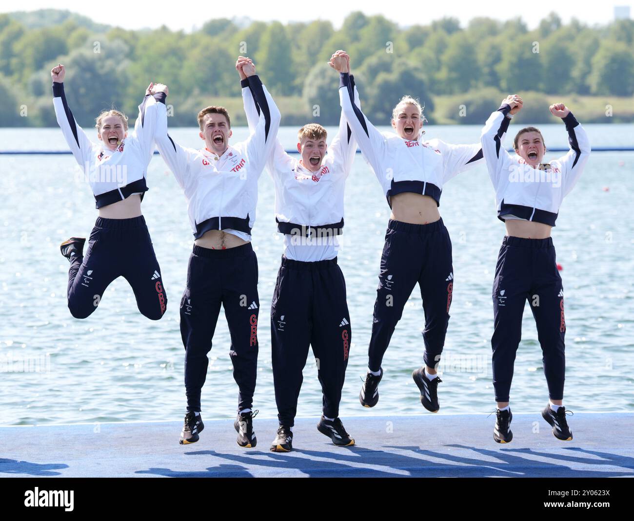 Great Britain's Francesca Allen, Giedre Rakauskaite, Josh O'Brien, Ed ...