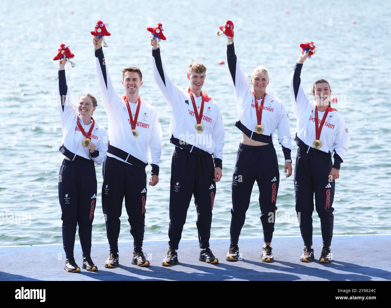 Great Britain's Francesca Allen, Giedre Rakauskaite, Josh O'Brien, Ed ...