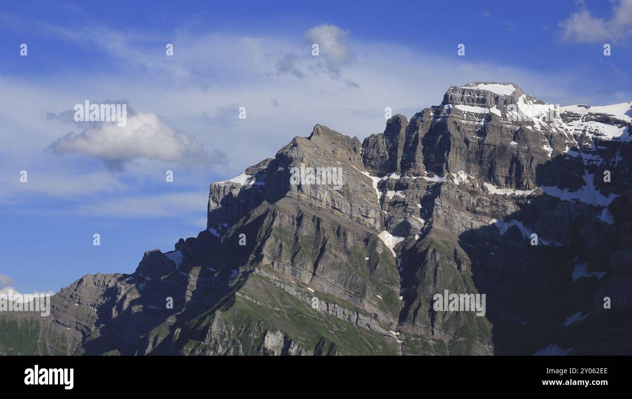 Mt Glarnisch, high mountain in the canton of Glarus, Switzerland ...