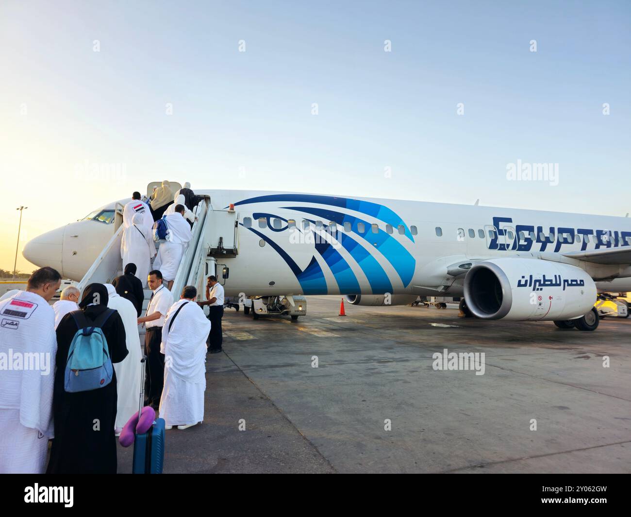 Cairo, Egypt, June 3 2024: Egypt Air plane in International Cairo ...
