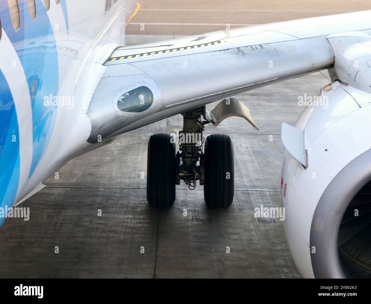 Cairo, Egypt, June 3 2024: Wheels and part of body and engine of an ...