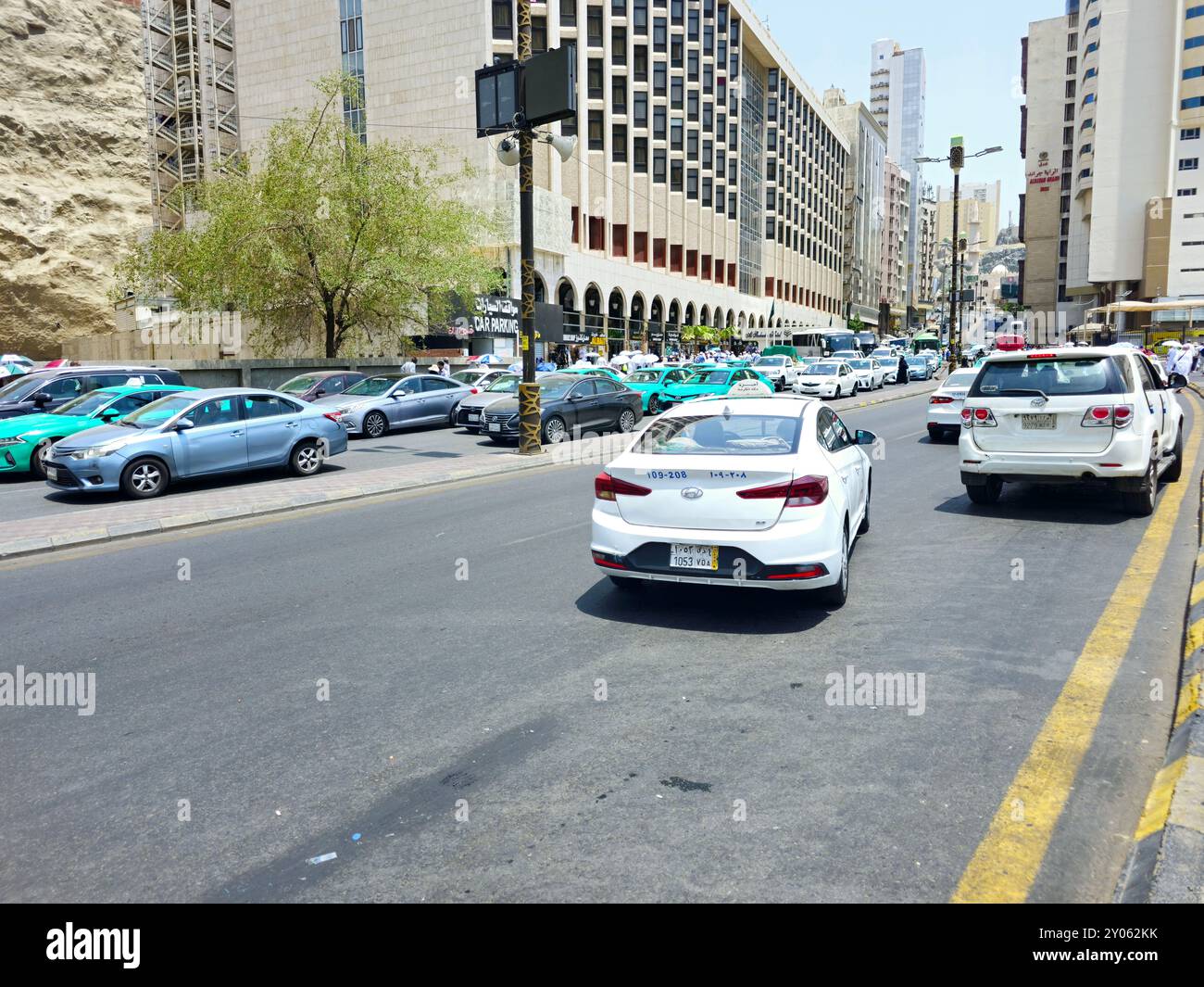Mecca, Saudi Arabia, June 4 2024: Mecca Makkah Taxi, used to transport ...