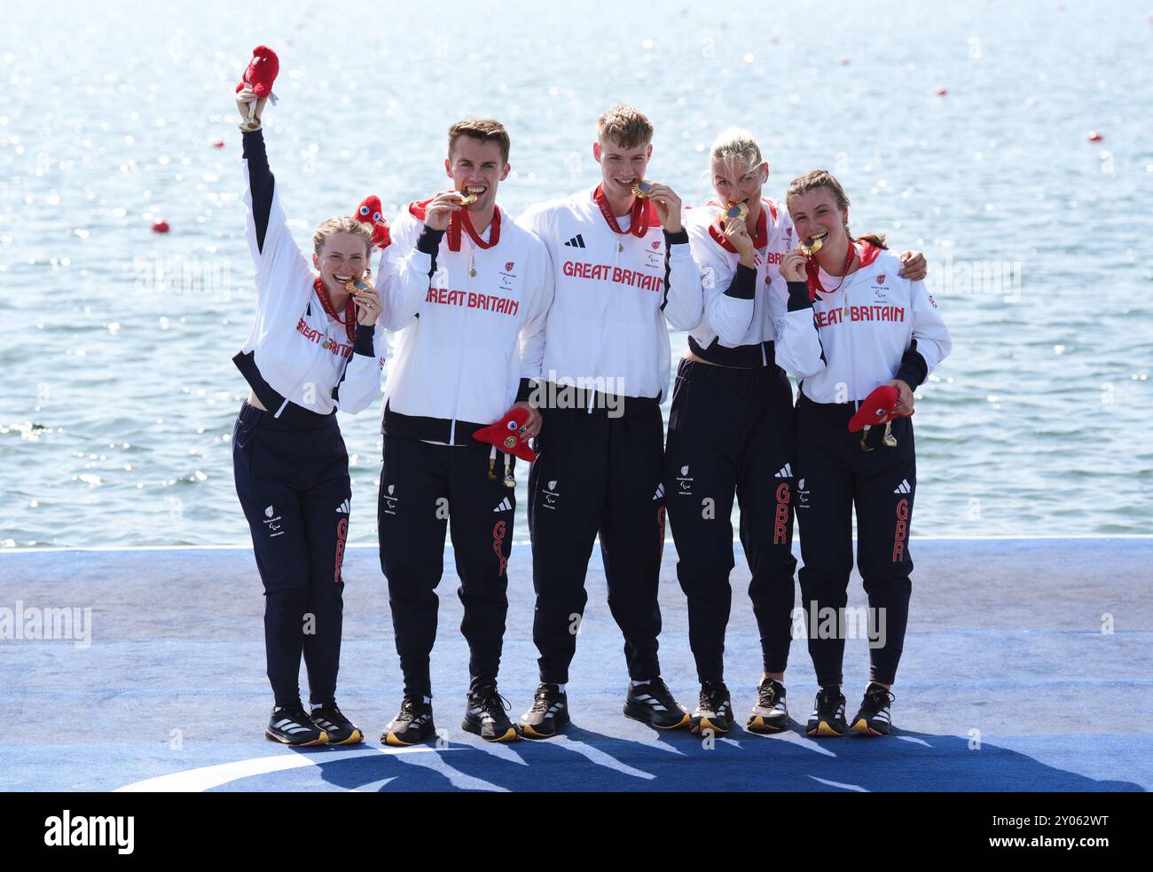 Great Britain's Francesca Allen, Giedre Rakauskaite, Josh O'Brien, Ed ...