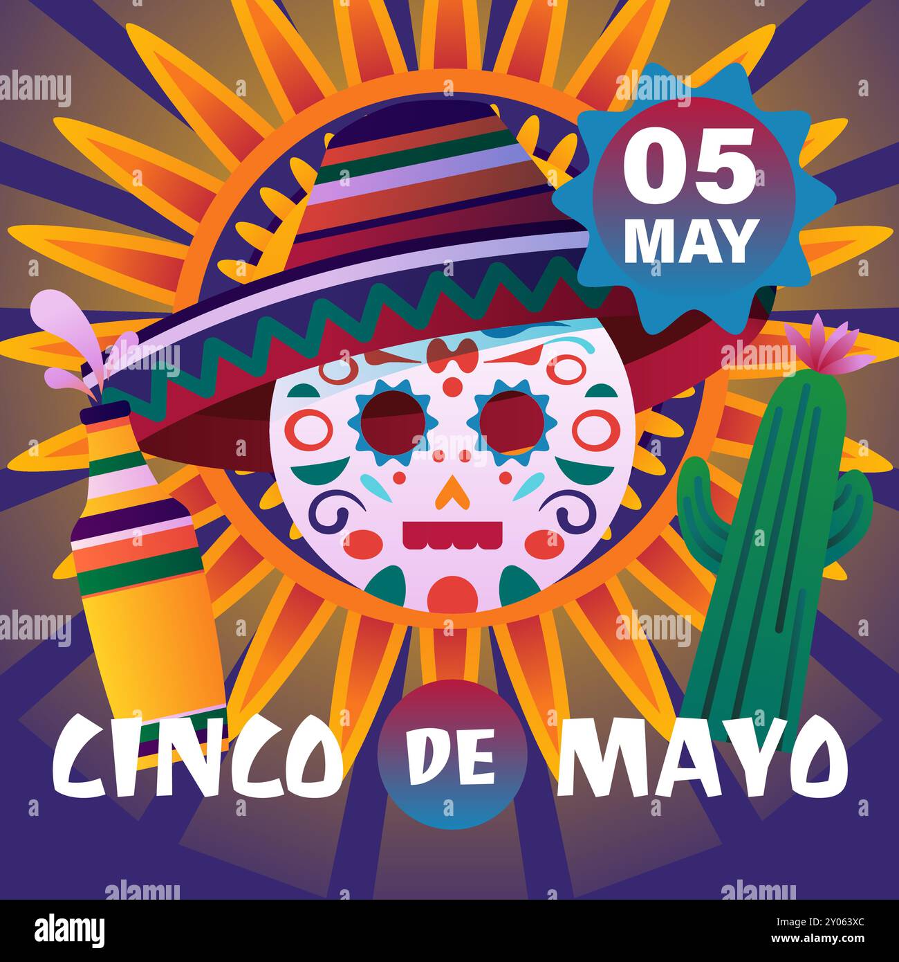 Vector gradient cinco de mayo celebration illustration Stock Vector ...