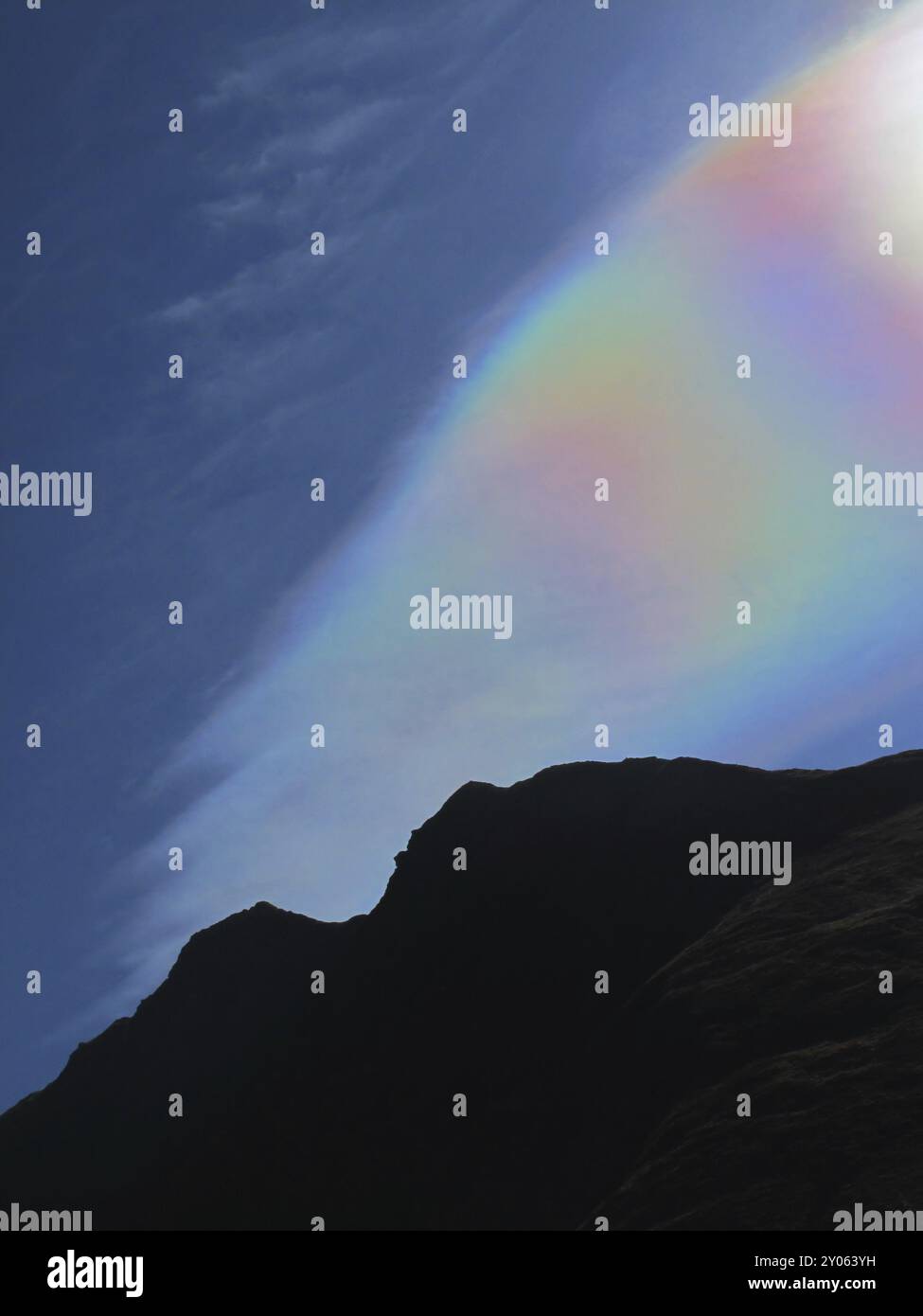 Rainbow Cloud In The Himalayas Stock Photo - Alamy