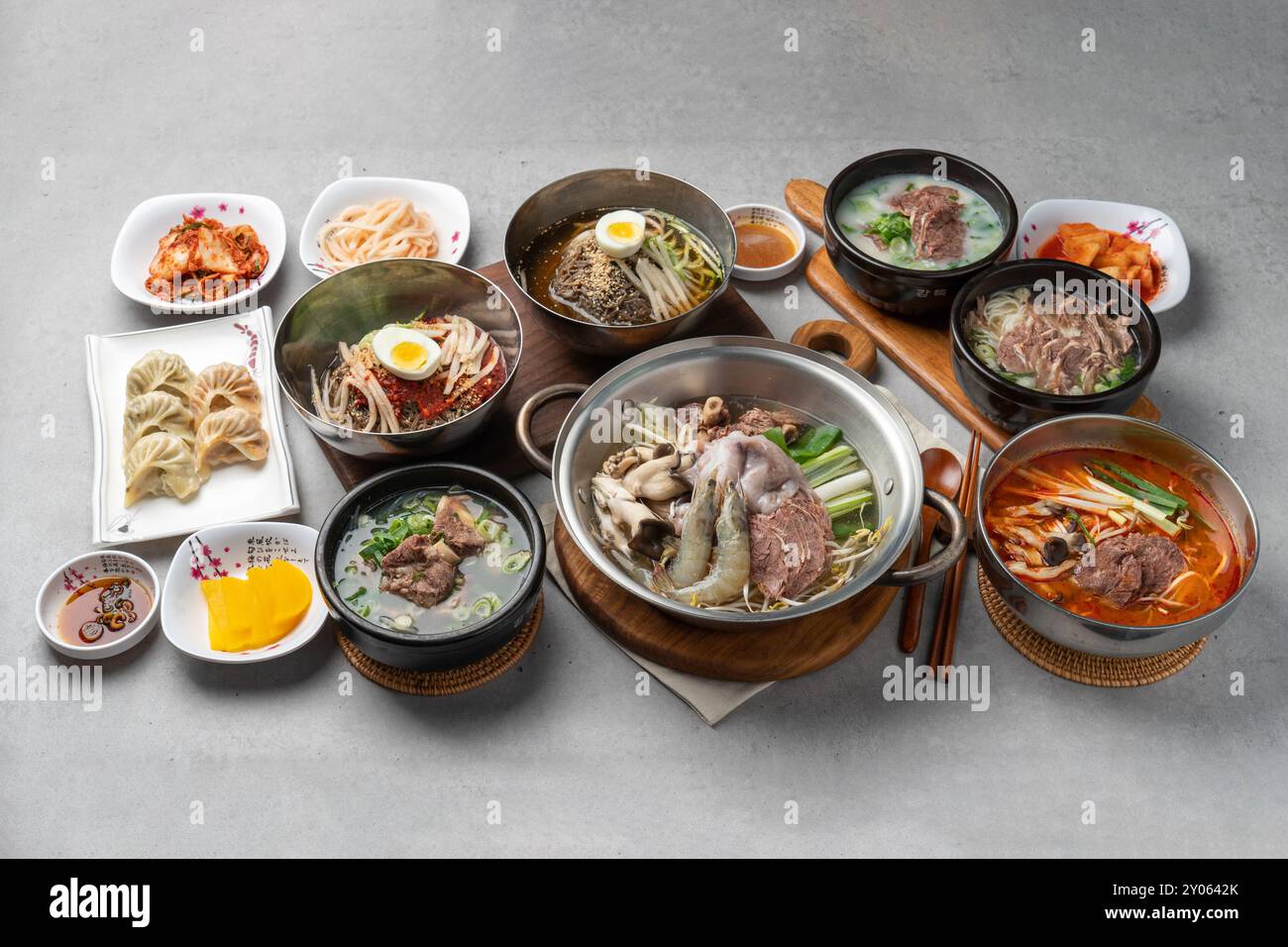 Galbi-tang, Seolleong-tang, Naju-gom-tang, Yukgaejang, Bibim-myeon ...