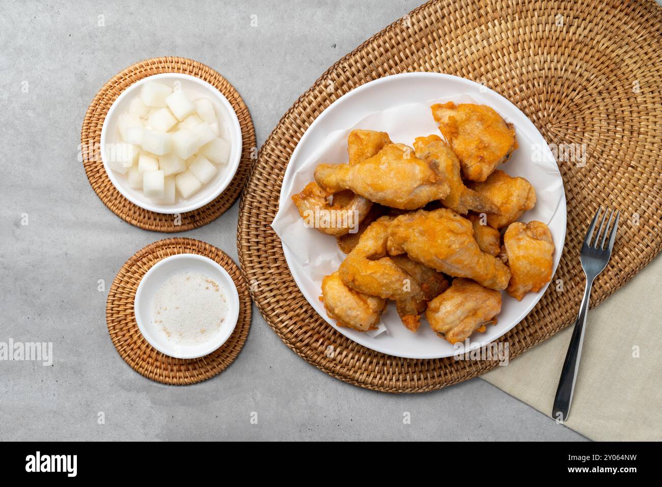 Sweet and sour chicken, garlic, soy sauce, spicy, old, fried chicken ...