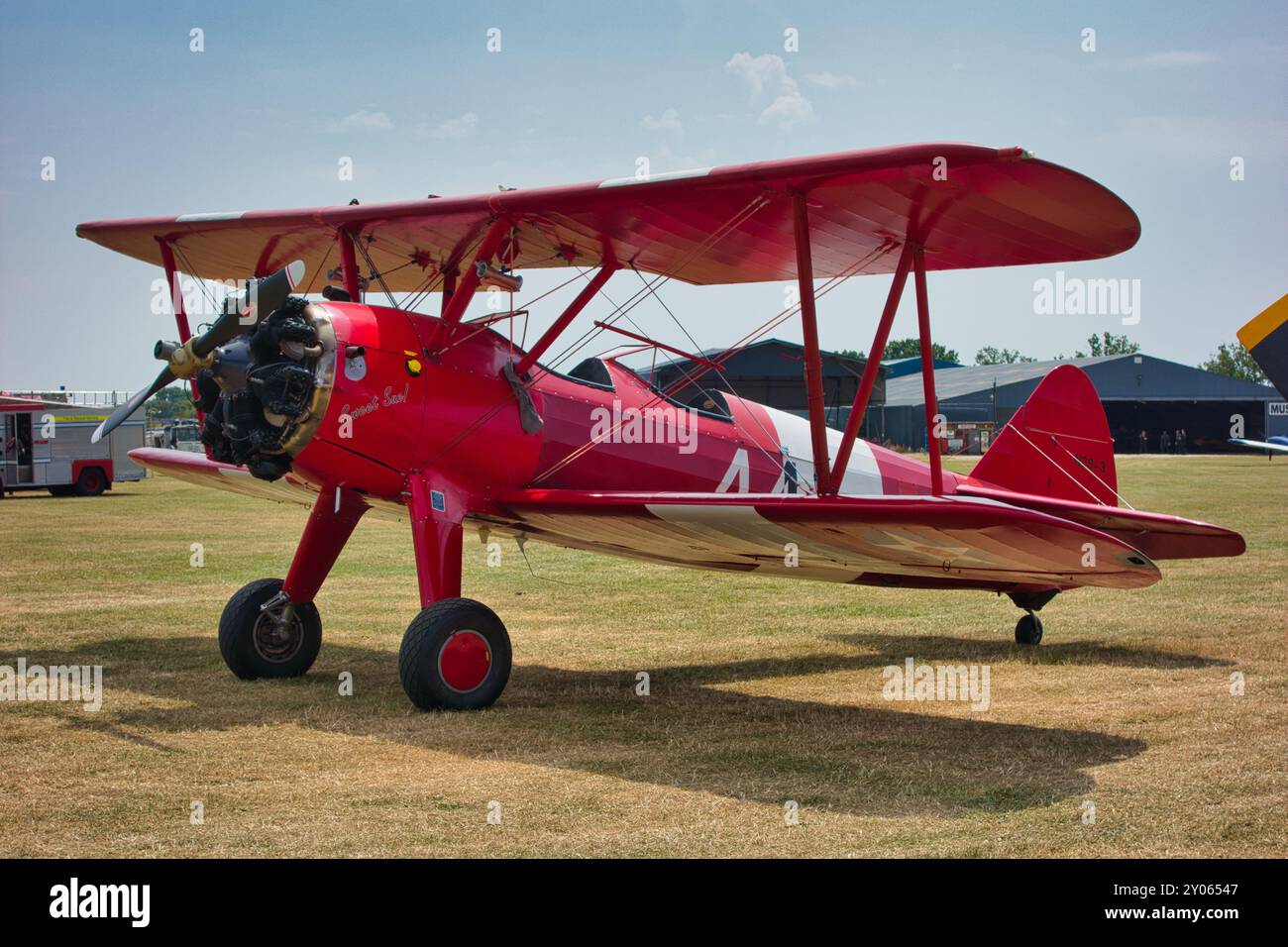 Stearman boeing model 75 biplane hi-res stock photography and images ...