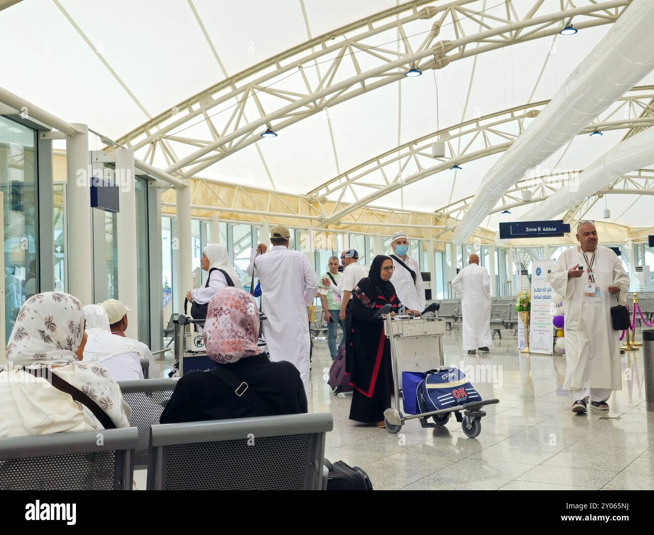 Medina, Saudi Arabia, June 29 2024: Prince Mohammad Bin AbdulAziz International Airport Or ...