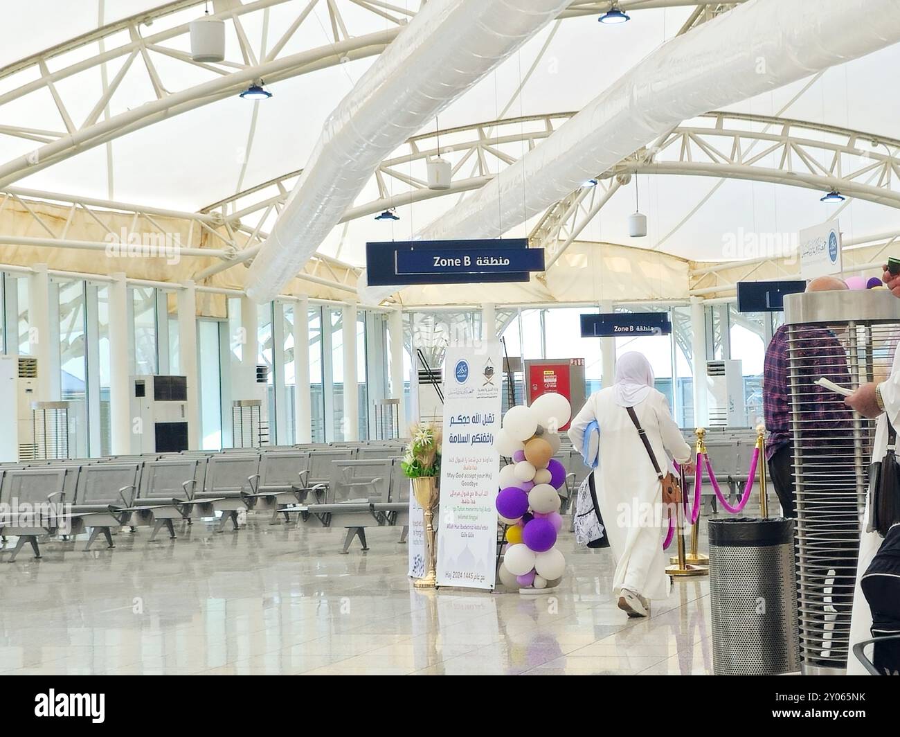 Medina, Saudi Arabia, June 29 2024: Prince Mohammad Bin AbdulAziz International Airport Or ...
