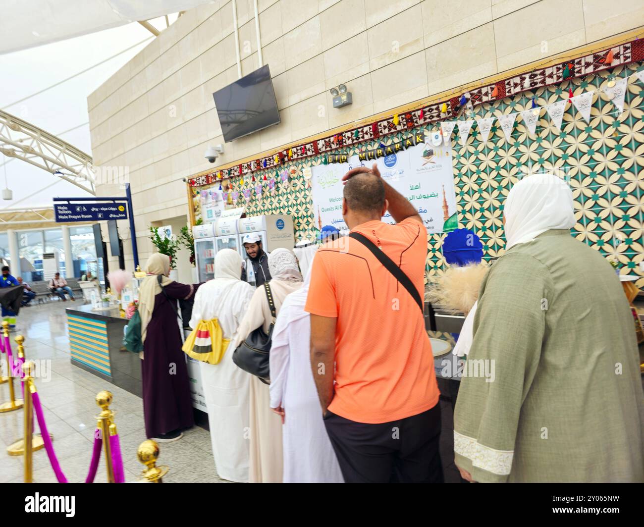 Medina, Saudi Arabia, June 29 2024: Prince Mohammad Bin AbdulAziz International Airport Or ...