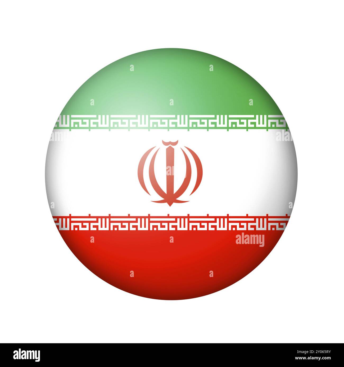 Isolated on white iranian flag hi-res stock photography and images - Alamy