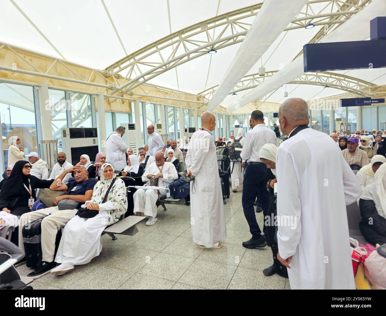 Medina, Saudi Arabia, June 29 2024: Prince Mohammad Bin AbdulAziz International Airport Or ...
